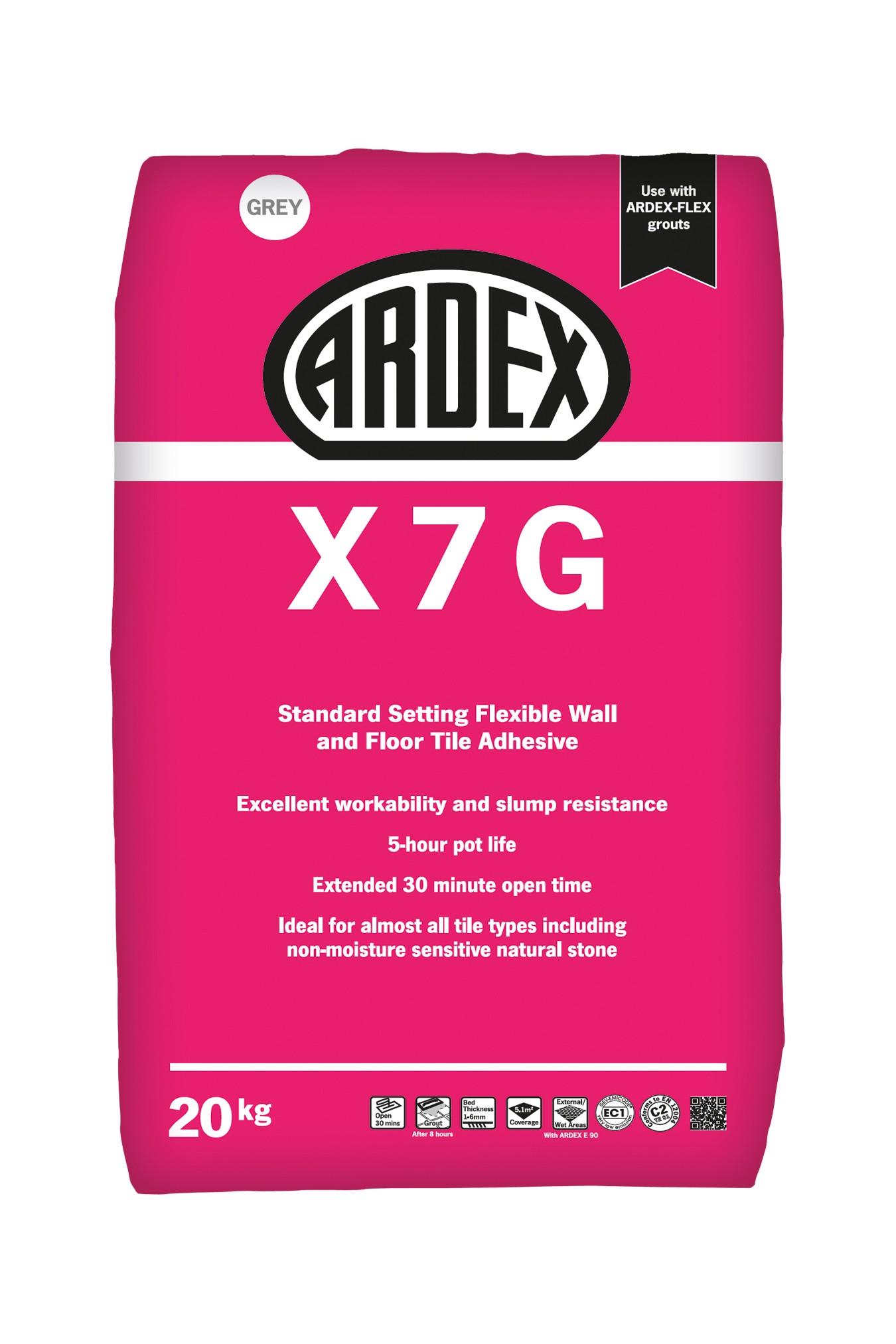 ARDEX X 7 - Flexible Standard Set Tile Adhesive