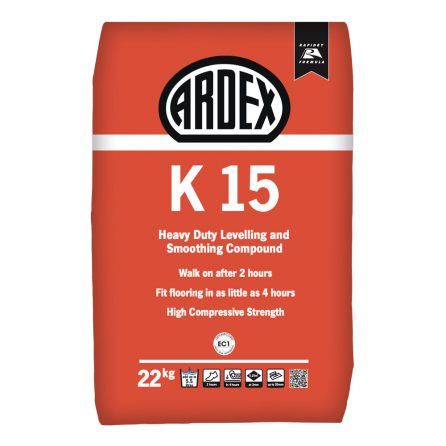 ARDEX K 15 Rapid Drying Heavy Duty Self-Levelling Smoothing Compound