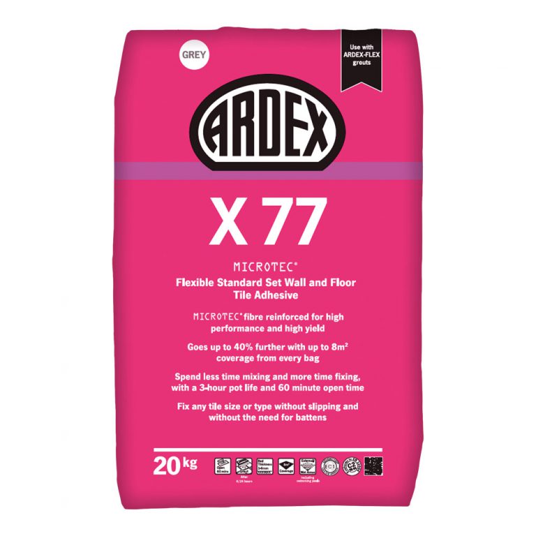ARDEX X 77 - MICROTEC® Flexible Standard Set Tile Adhesive