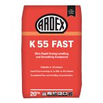 ARDEX K 55 FAST - Ultra Rapid Drying Levelling & Smoothing Compound