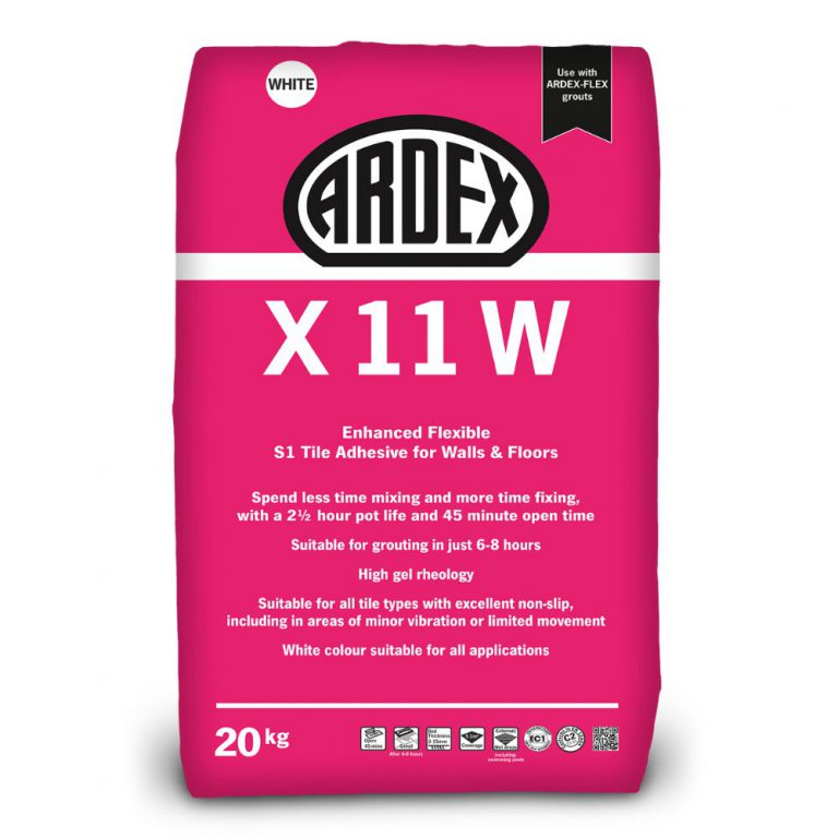 ARDEX X 11 W - Enhanced Flexible S1 Tile Adhesive for Walls and Floors