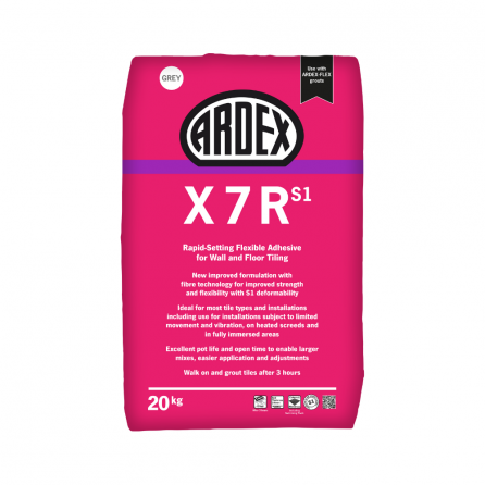 ARDEX X 7 R S1 - Flexible Rapid Set Tile Adhesive
