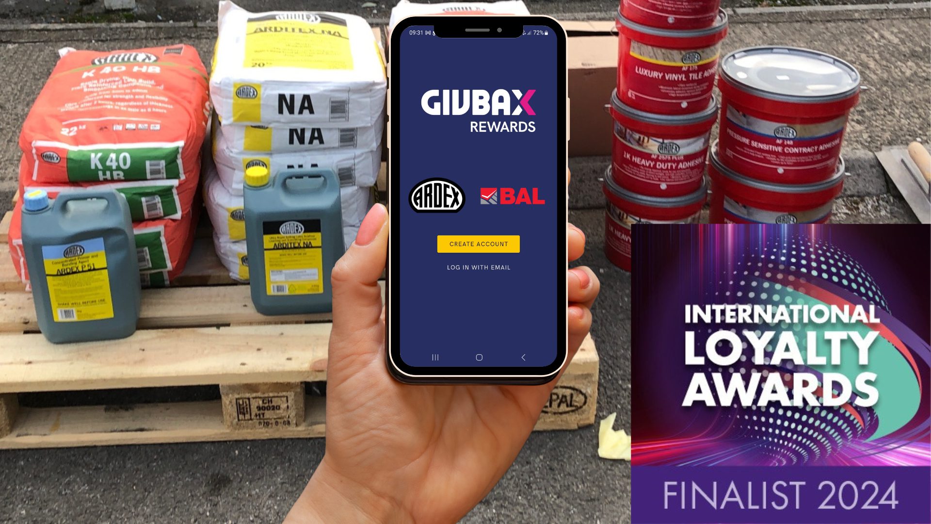 GivBax Rewards shortlisted for top international award - ARDEX UK