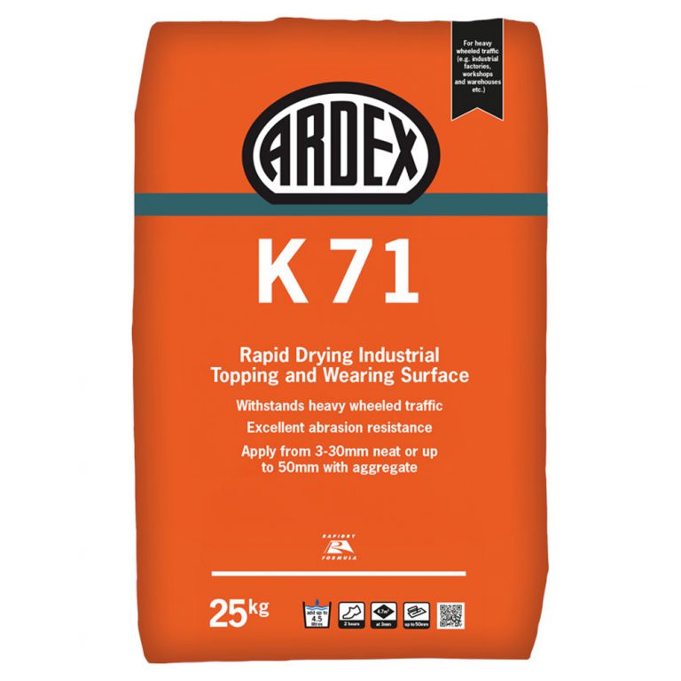 ARDEX K 71 Rapid Drying Industrial Topping and Wearing Surface